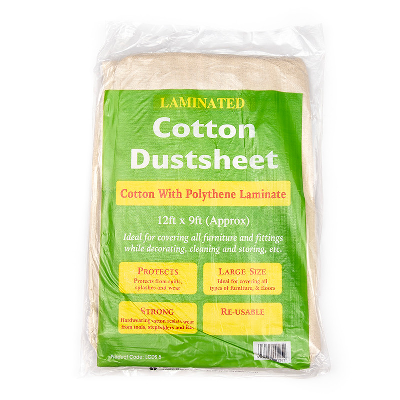 Centurion - Laminated Cotton Dust Sheet, 12' x 9' / 3.6 x 2.7m