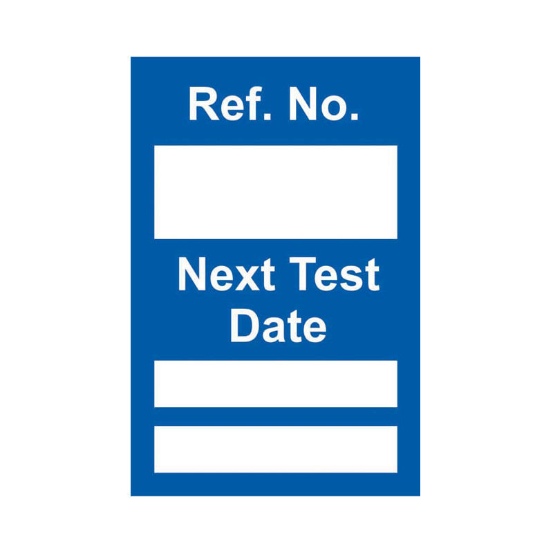Centurion - 'Next Test' Mini Tag Insert, Blue, (Pack of 20)