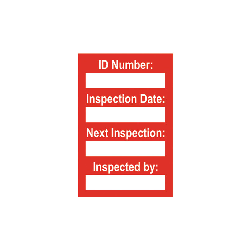 Centurion - 'Harness' Mini Tag Insert, Red (Pack of 20)