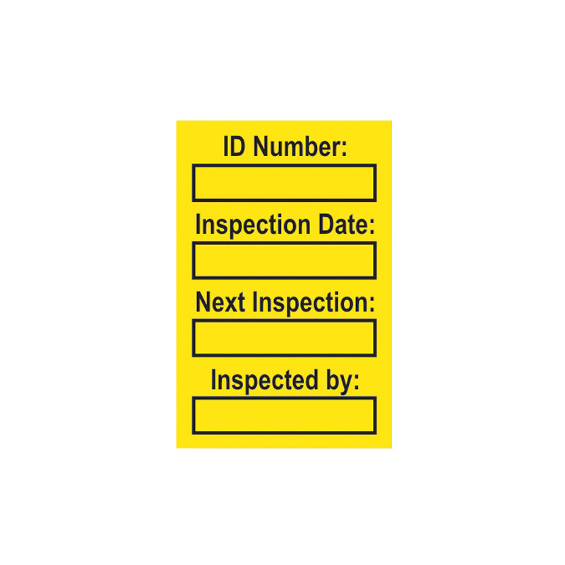 Centurion - 'Harness' Mini Tag Insert, Yellow (Pack of 20)