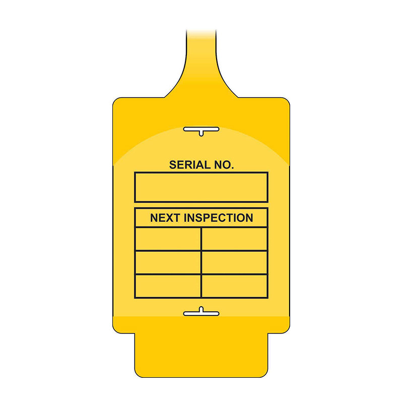 Centurion - 'AssetTag Flex Next Inspection' Tag, Yellow (Pack of 50)