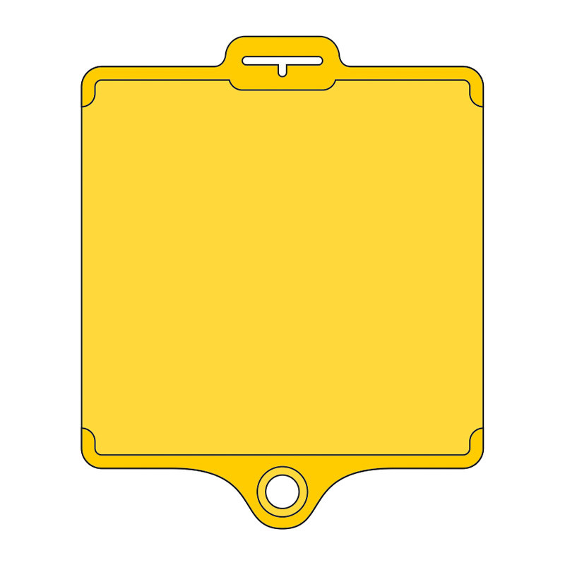 Centurion - 'AssetTag Flex Blank' Tag, Medium, Yellow (Pack of 50)