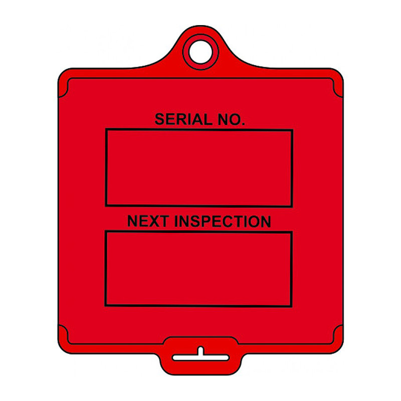 Centurion - AssetTag Flex Medium - Inspection 1 (Pk 10 Red)