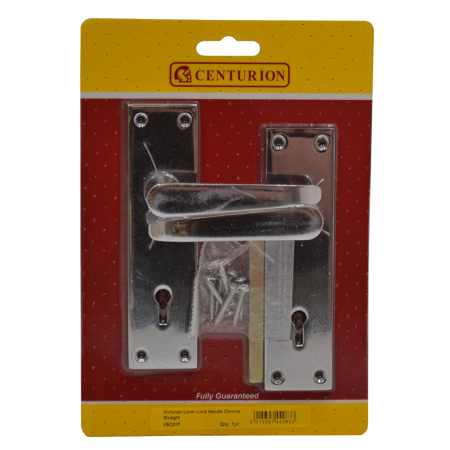 Centurion - Chromed Lever Lock Set, 145mm x 40mm