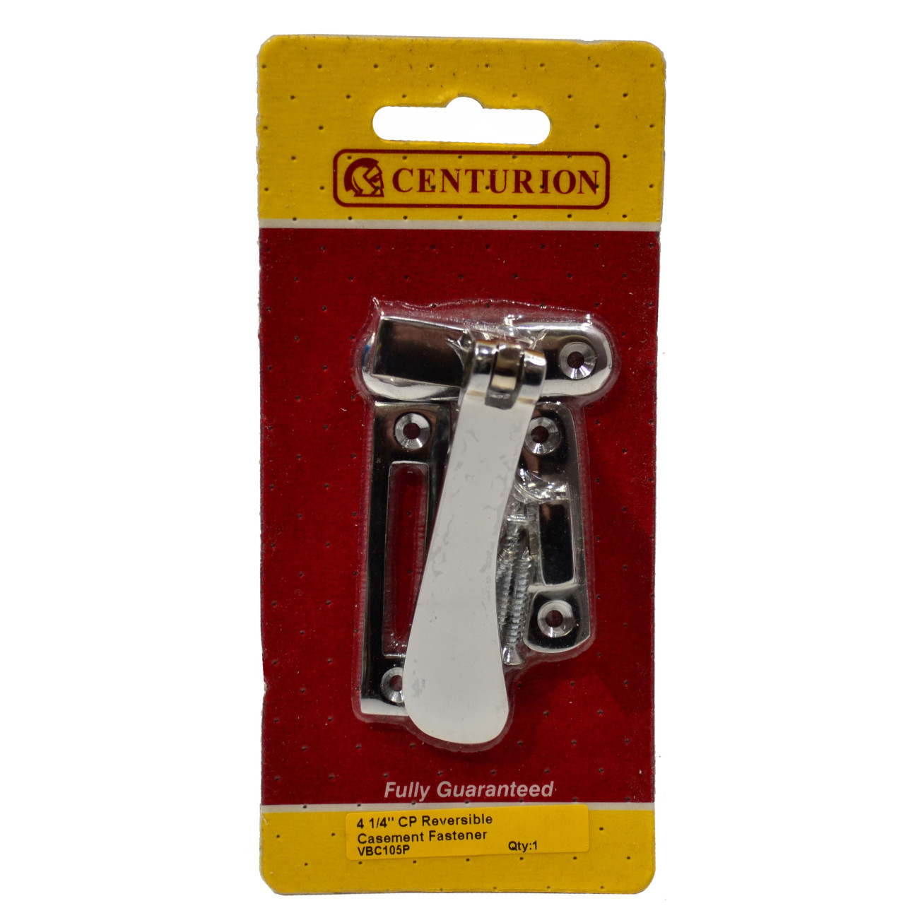 Centurion - Chromed Hook Mortice Style Casement Fastener, 105mm
