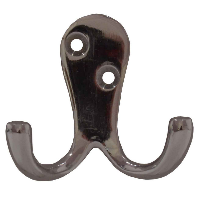 Centurion - Double Robe Hook, 75mm, Chrome Plated