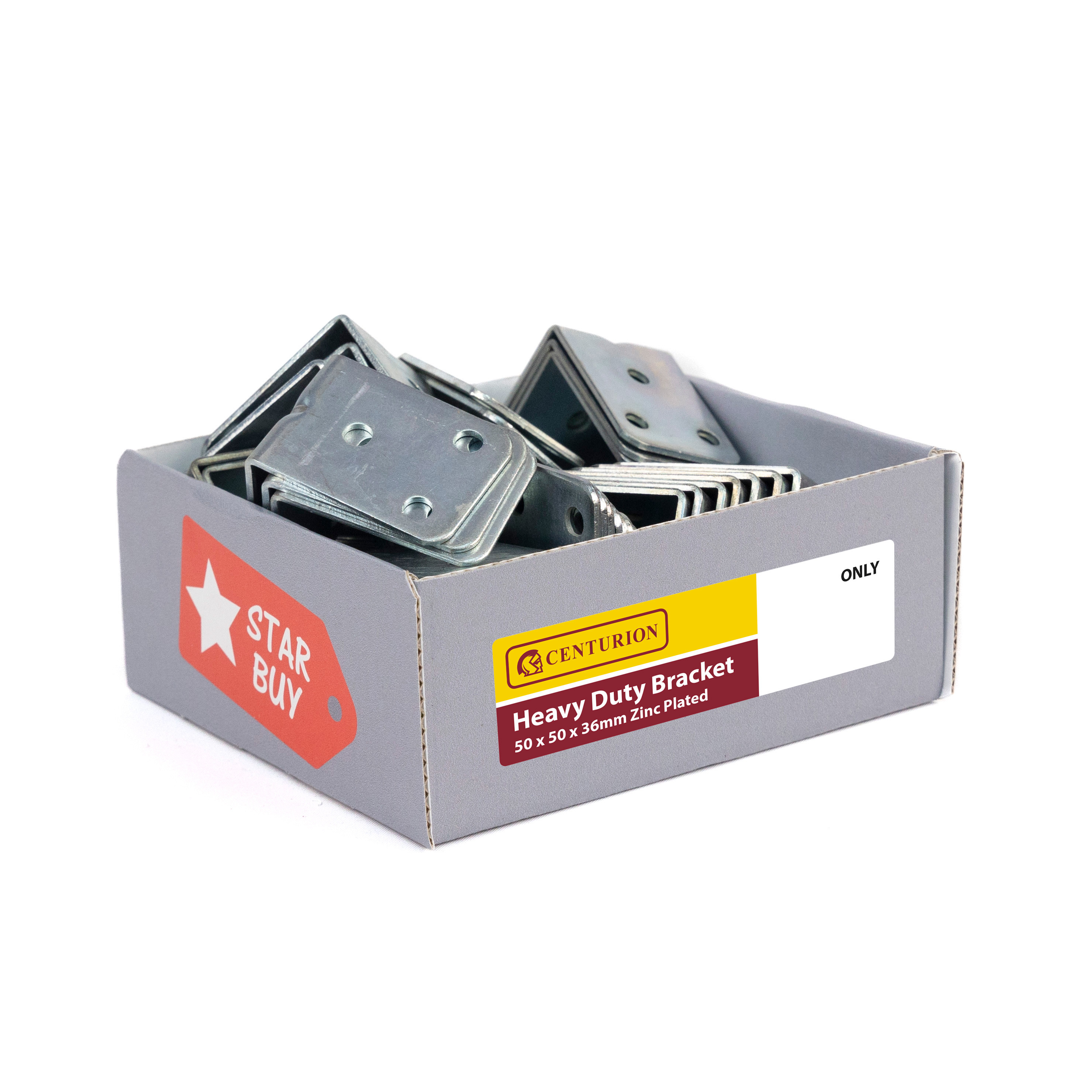 Centurion - Heavy Duty Bracket, 50mm x 50mm, Zinc Plated